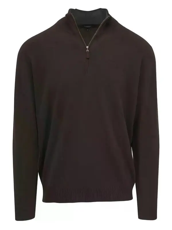 Kinross Cashmere Zip Closure Sweater