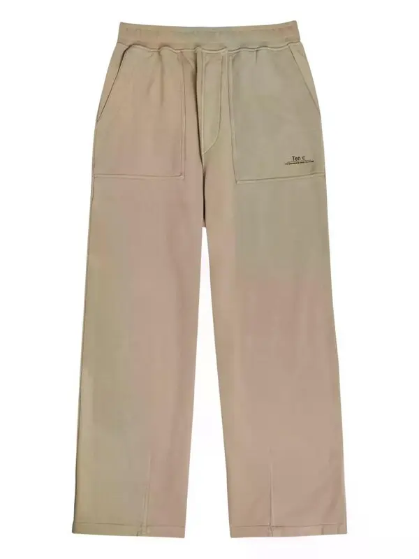 TEN C Cotton Jersey Track Pants - Neutrals