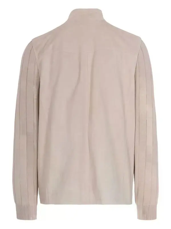Eleventy Ribbed-panel Jacket - Neutrals