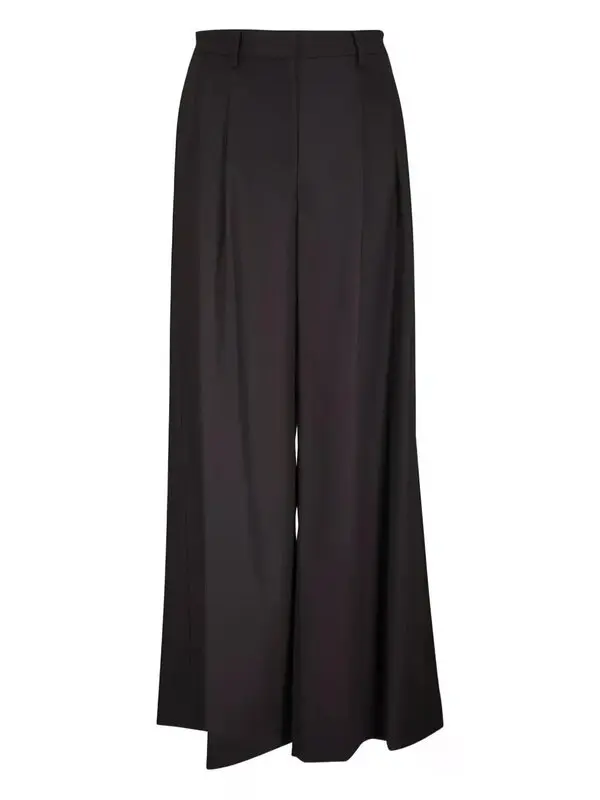 TWP Avery Pleated Palazzo Pants - Brown