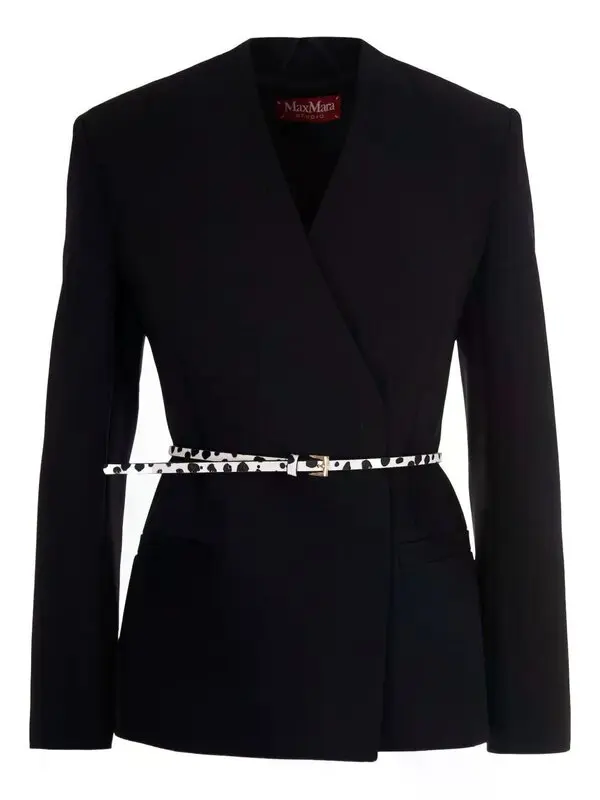 Max Mara Belted Fitted Jacket