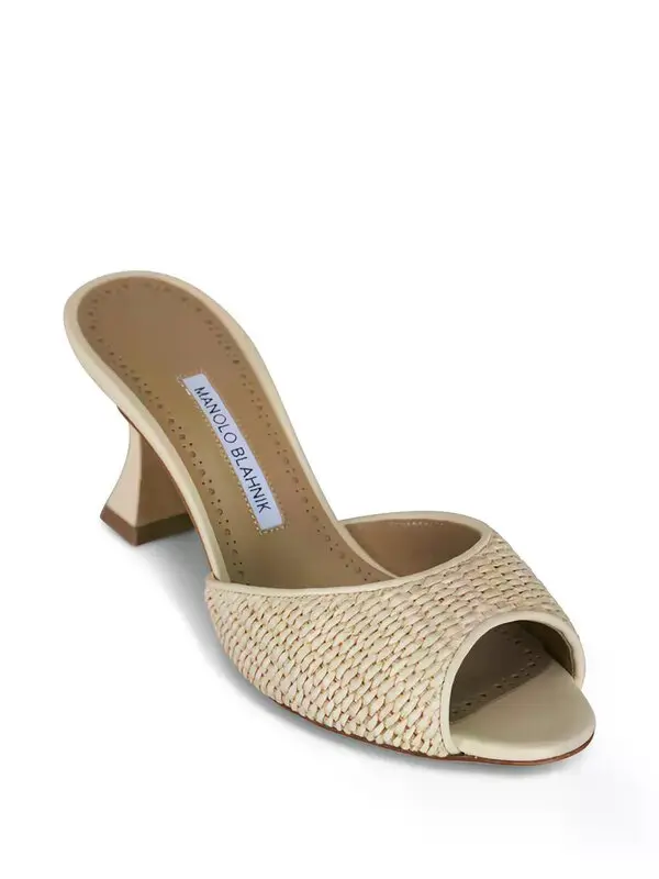 Manolo Blahnik Jadara Open-toe Sandals - Neutrals