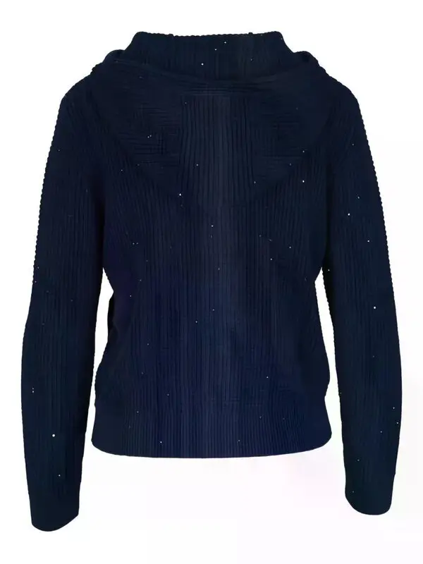 Kinross Cashmere Hooded Zip-up Sweater