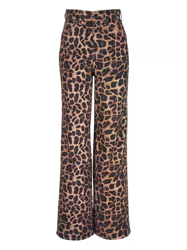 Veronica Beard Taylor Leopard-print Jeans