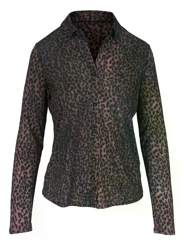 Majestic Filatures Animal-print Long-sleeve Shirt