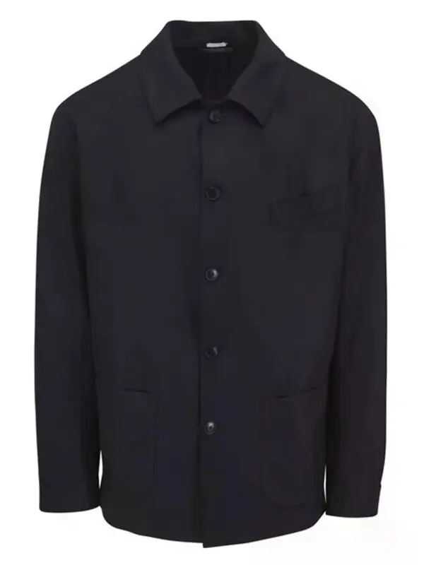 ATELIER MUNRO Buttoned Shirt Jacket - Blue