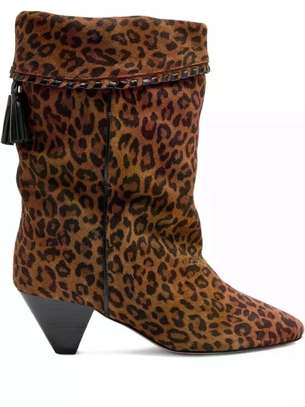 MARANT ETOILE Dalby Leopard-print Boots
