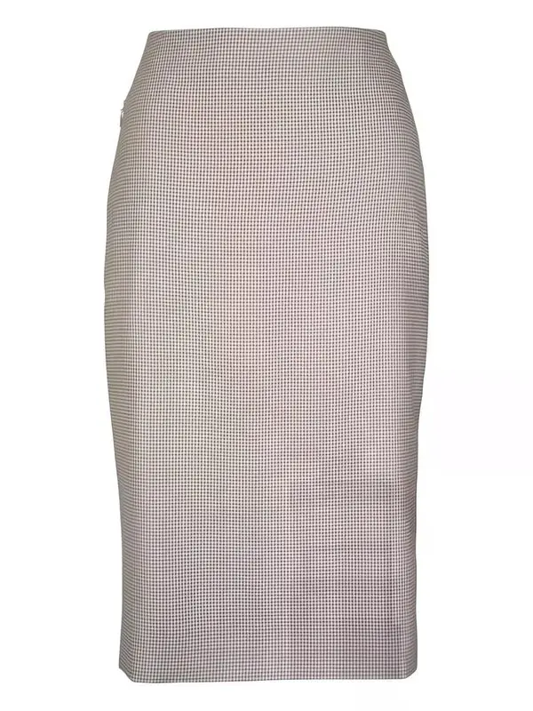 Akris Checked Midi Skirt