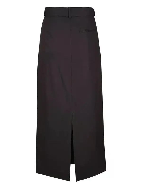 TWP Slit Belted Maxi Skirt
