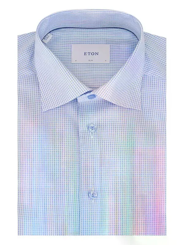 Eton Check-pattern Shirt - Blue