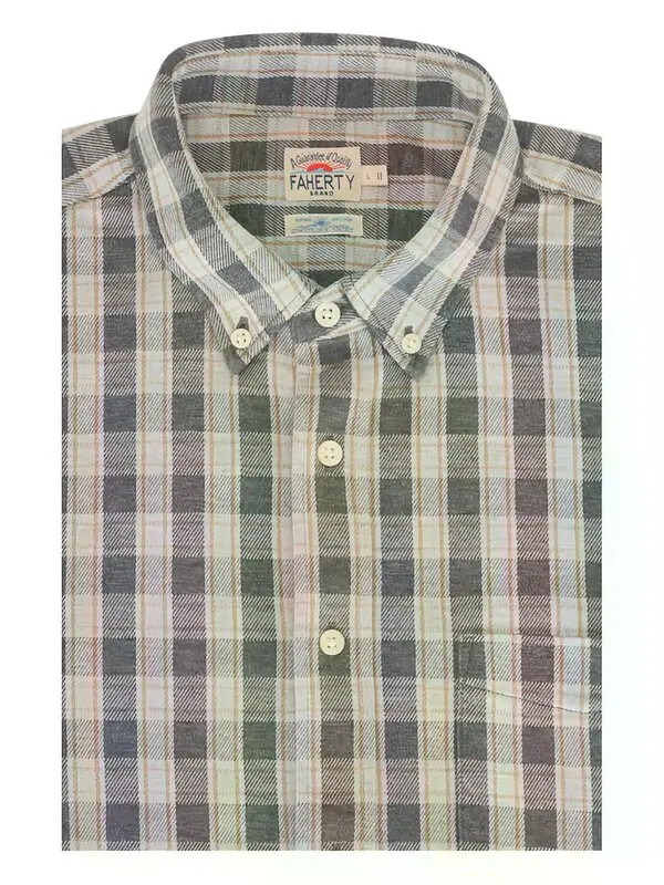 Faherty Brand Buttoned Plaid Shirt