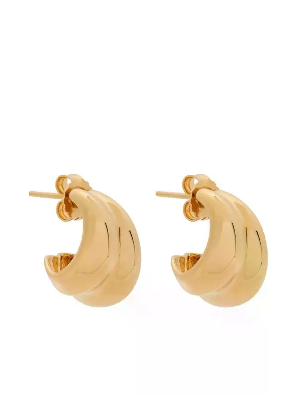 Nina Ricci Mega Small Hoops Earrings - Gold