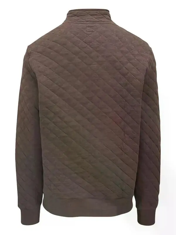 Faherty Brand Quilted Pocket Sweatshirt - Brown