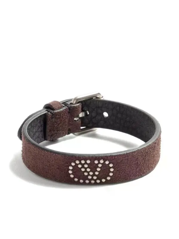 Valentino Garavani Vlogo Signature Suede Bracelet