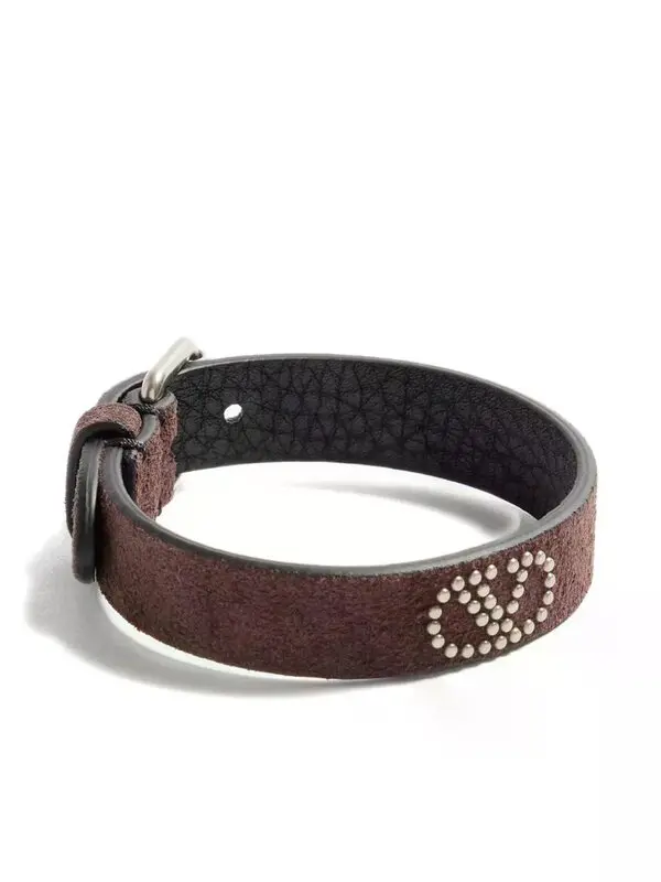 Valentino Garavani Vlogo Signature Suede Bracelet