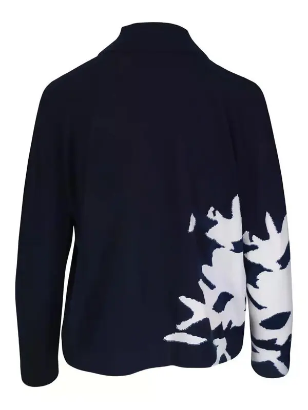 Akris Floral High-neck Sweater