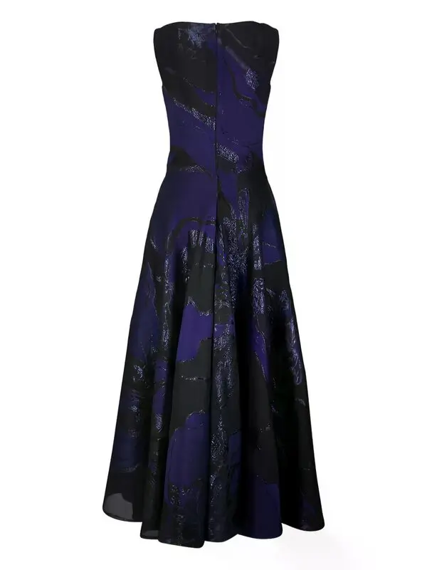 Talbot Runhof Floral Sleeveless Maxi Dress