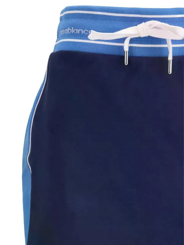 Casablanca Drawstring Mini Skirt - Blue
