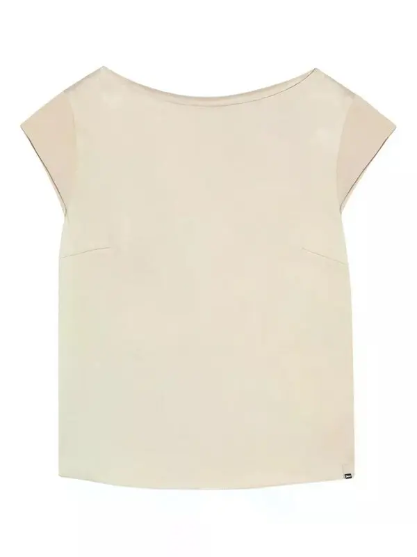 Herno Short-sleeved Crepe Top
