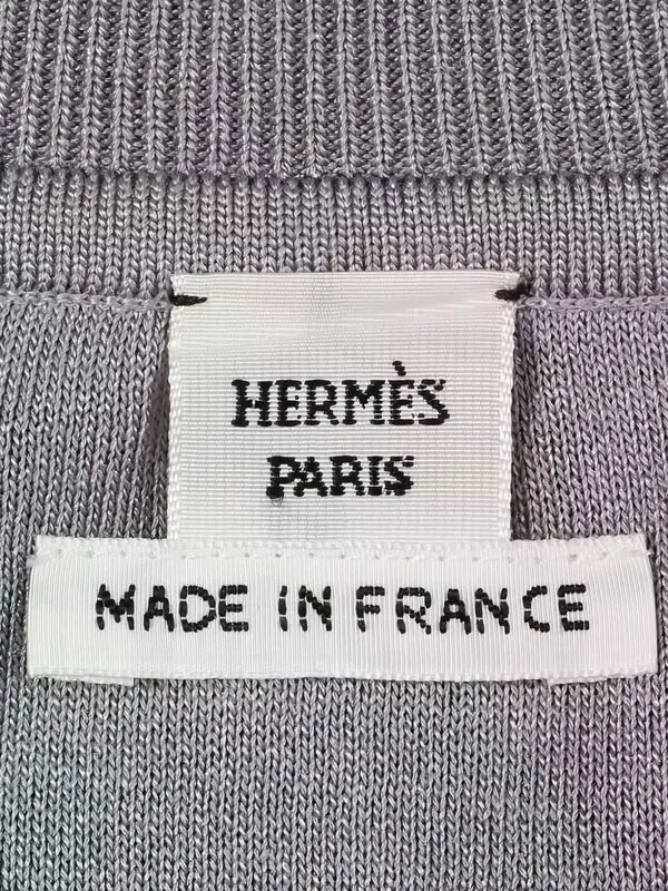 Hermès Brides De Gala Patterned Knit Top