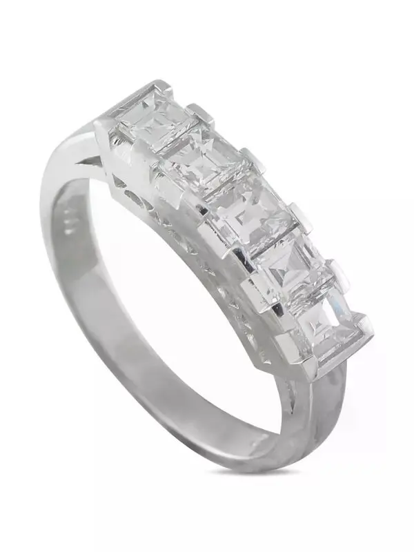 LB EXCLUSIVE Platinum Diamond Band Ring