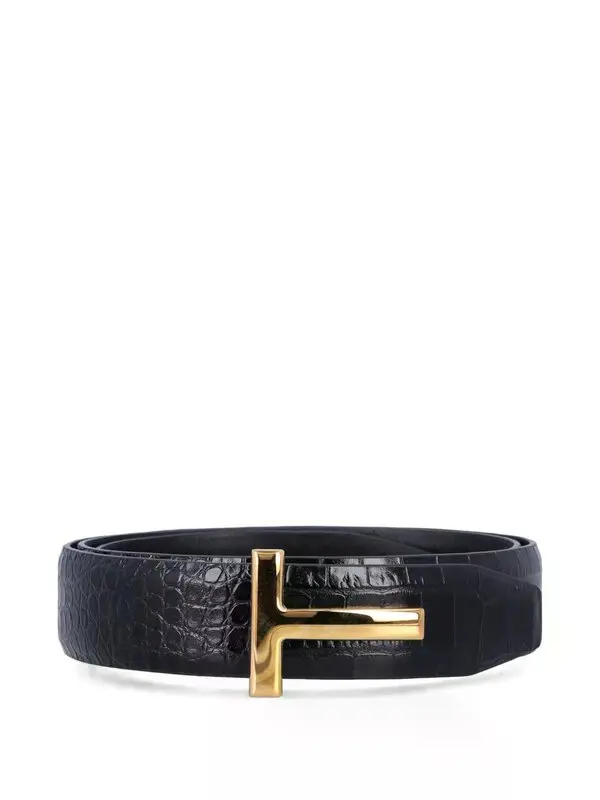 TOM FORD Buckle-logo Reversible Belt