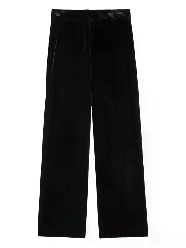 Veronica Beard Velvet Wide-leg Trousers