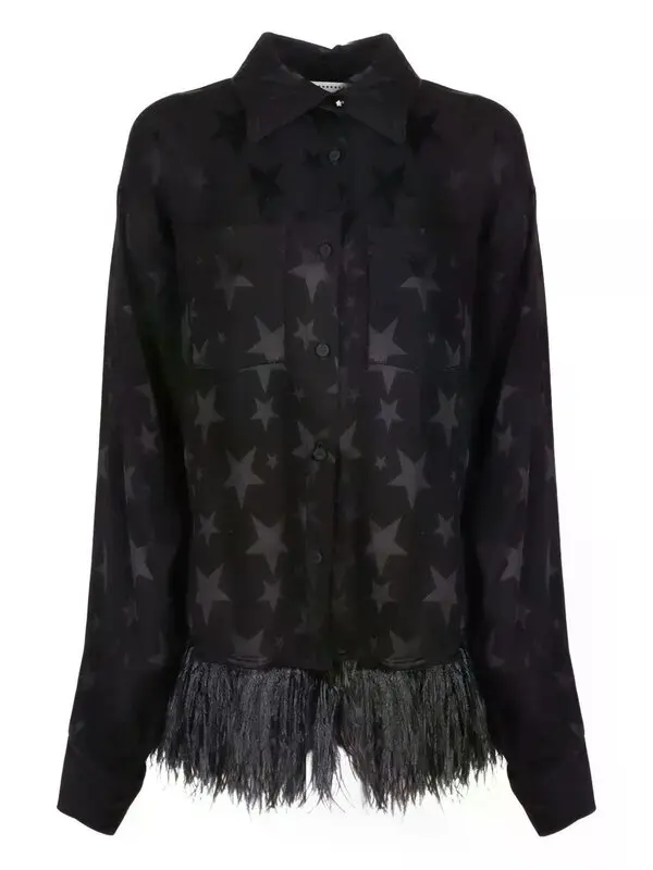 SHIRTAPORTER Star-print Fringed Jacket