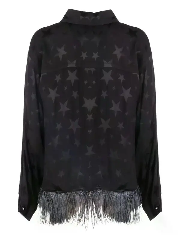 SHIRTAPORTER Star-print Fringed Jacket