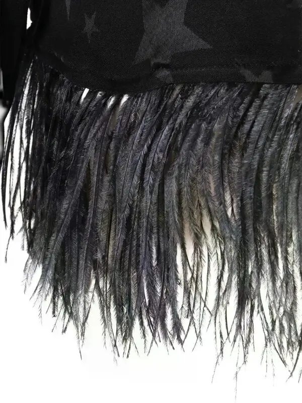 SHIRTAPORTER Star-print Fringed Jacket