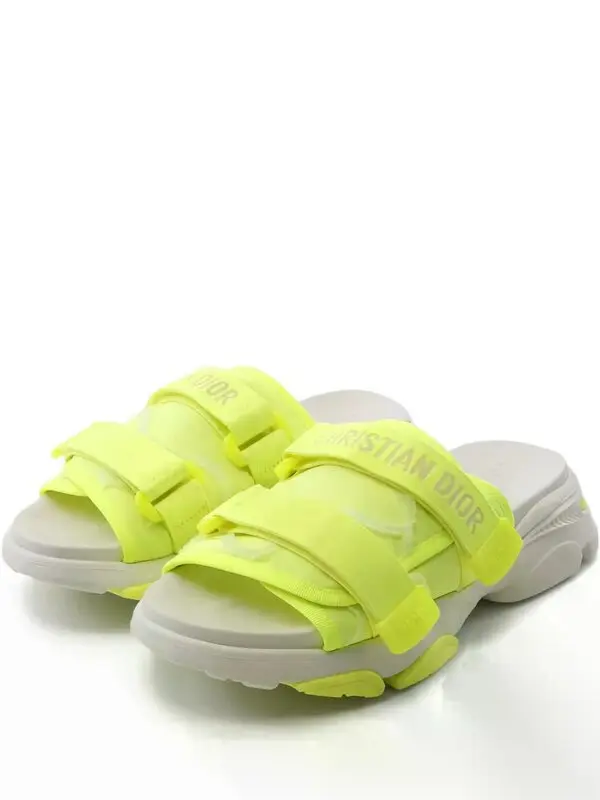 Dior D-wander Slide Sandals - White