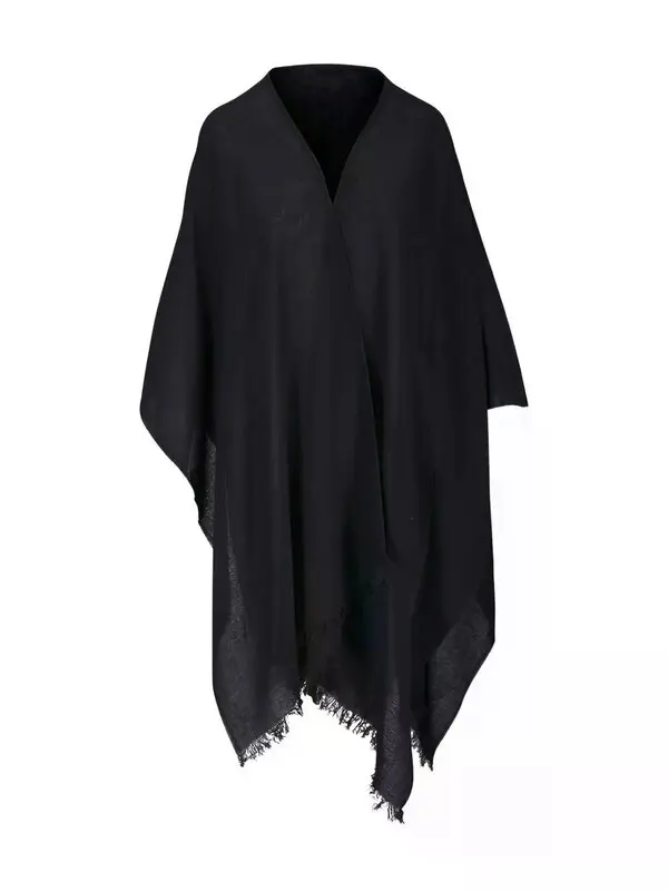Akris Fringed Scarf - Black