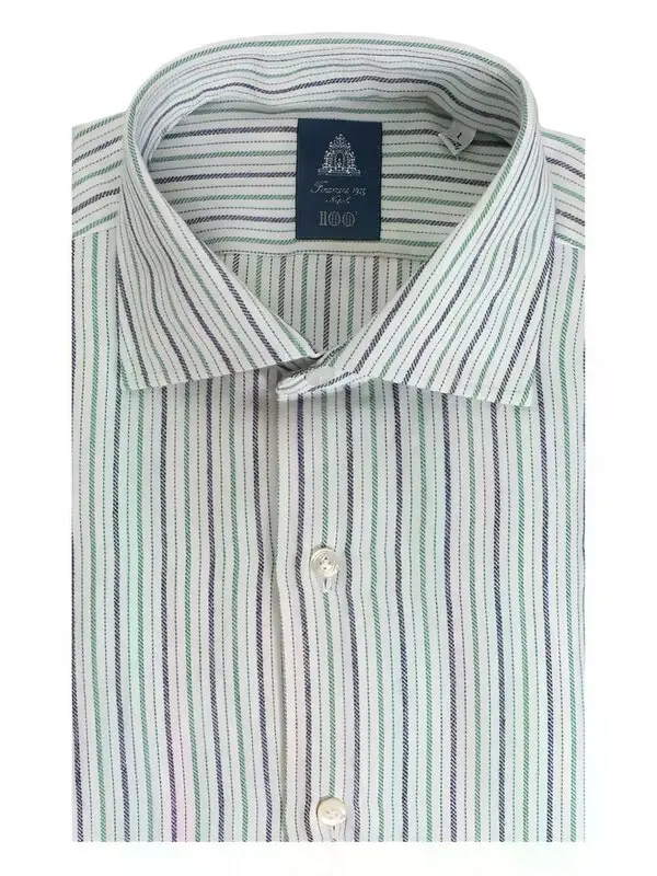 FINAMORE 1925 Striped Shirt - White