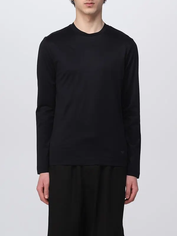 Emporio Armani Cotton And Lyocell T-shirt