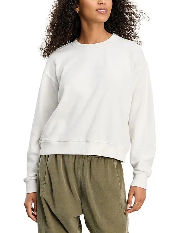 Velvet By Graham & Spencer Long Sleeve Crewneck Sweatshirt - Beach