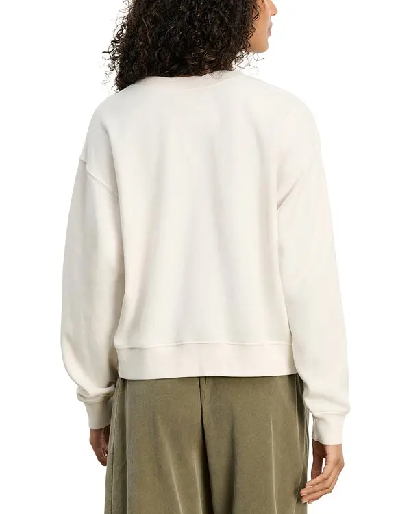 Velvet By Graham & Spencer Long Sleeve Crewneck Sweatshirt - Beach