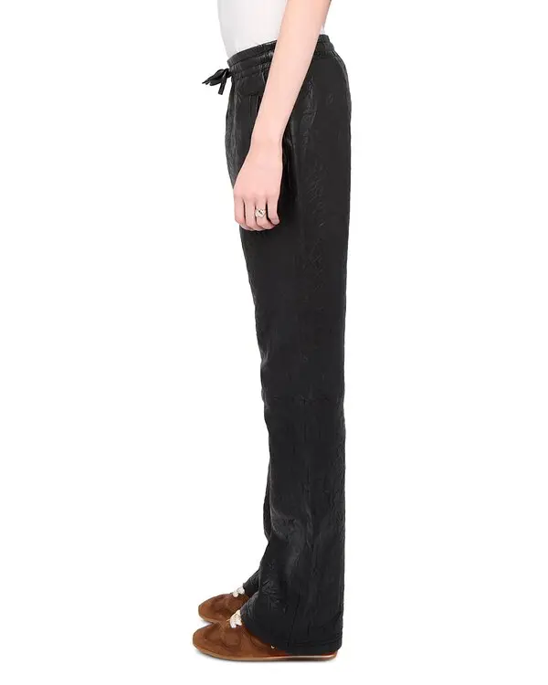 Zadig&Voltaire Pocha Crinkled Leather Trousers