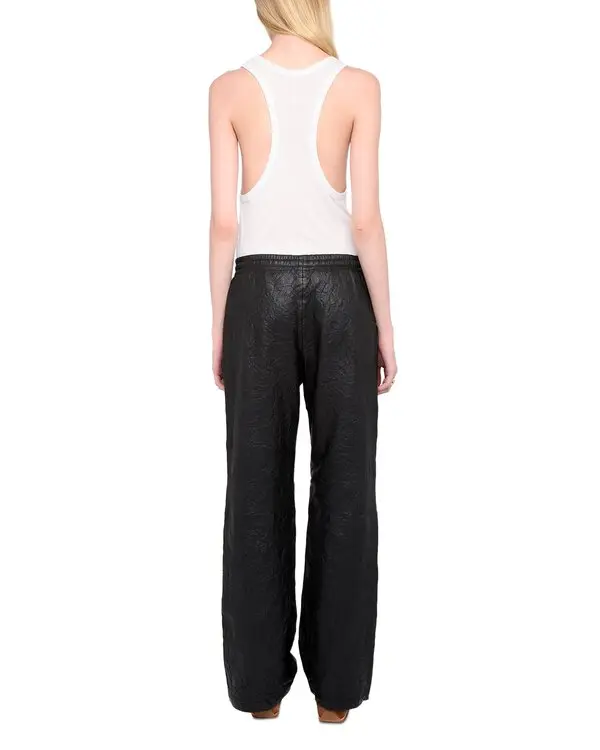Zadig&Voltaire Pocha Crinkled Leather Trousers