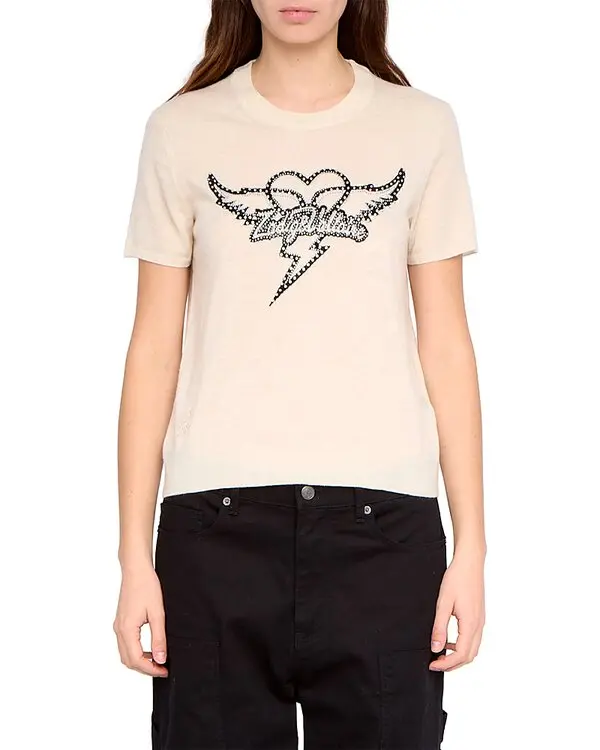 Zadig&Voltaire Idal Cashmere Sweater - Eggshell