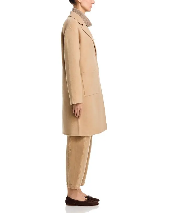 Eileen Fisher Notch Collar Wool Coat