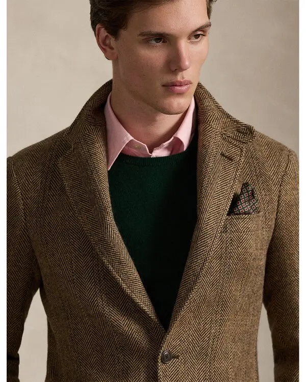 Polo Ralph Lauren Herringbone Wool Tweed Jacket