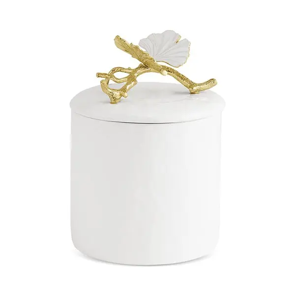 Michael Aram Butterfly Ginkgo Porcelain Canister, Extra Small - No Color