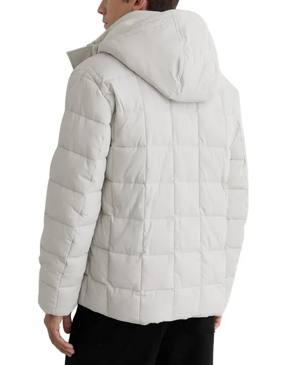 REISS Long Sleeve Borg Lined Quilted Puffer Jacket