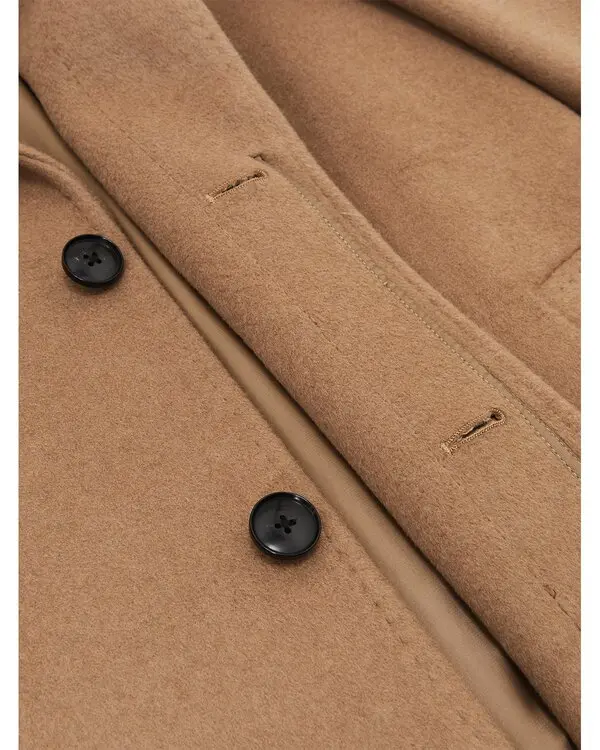 REISS Empire Relaxed Fit Wool-blend Overcoat - Camel