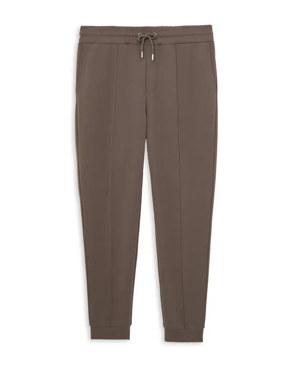 REISS Premier Interlock Drawstring Jogger Pants - Light Brown