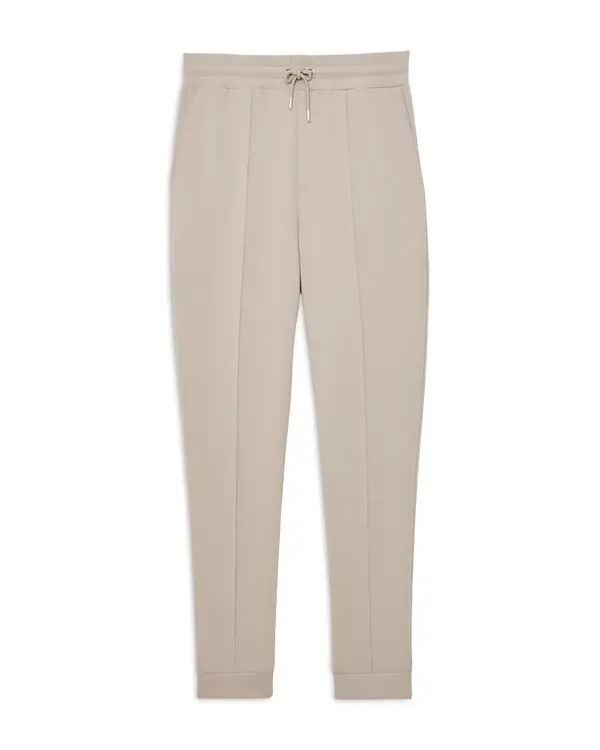 REISS Premier Interlock Drawstring Jogger Pants - Stone
