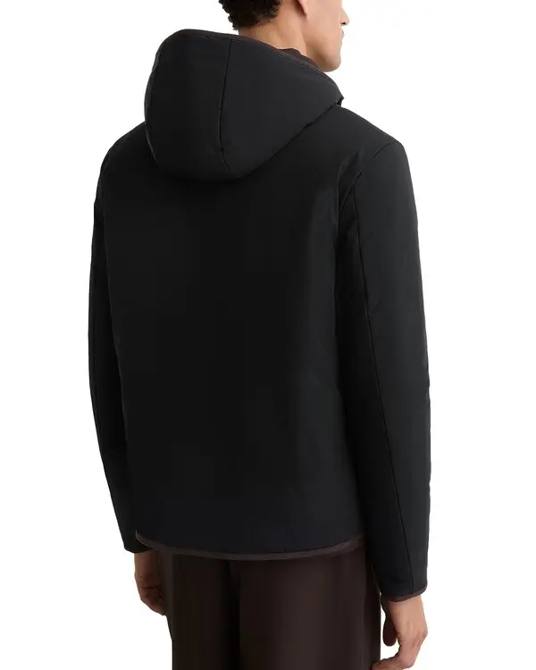 REISS Devonay Reversible Puffer Jacket - Navy/brown