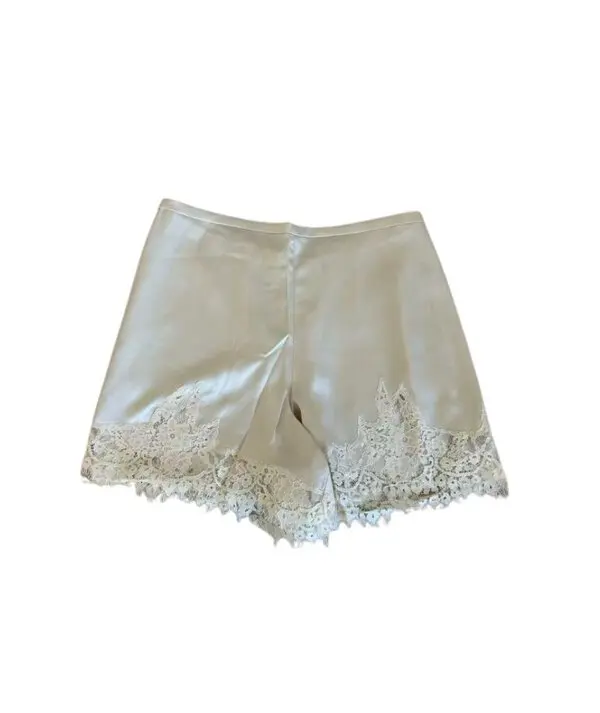 REFORMATION Fern Satin Shorts - Almond