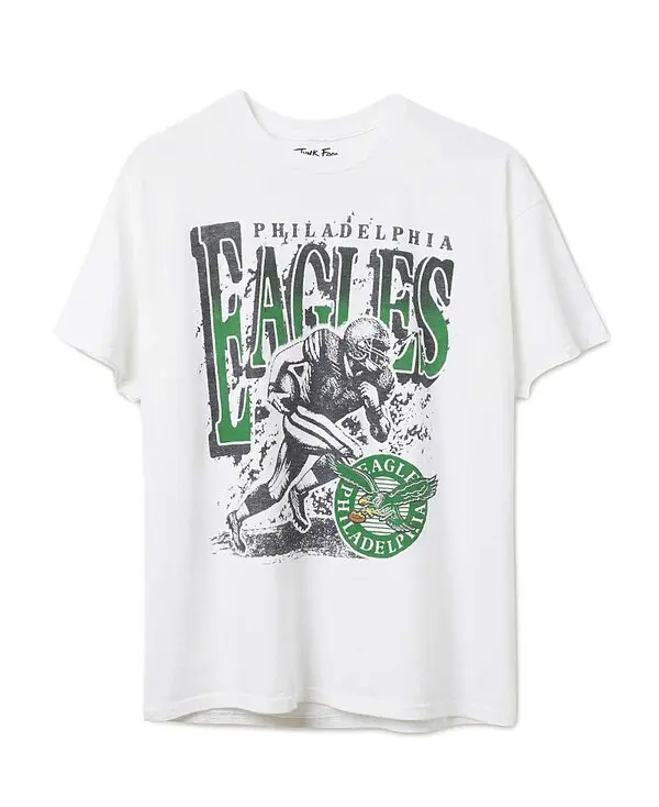 Junk Food Clothing Nfl Philadelphia Eagles Rushing Flea Market Tee - White
