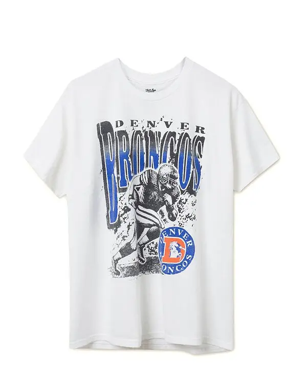 Junk Food Clothing Nfl Denver Broncos Rushing Tee - White